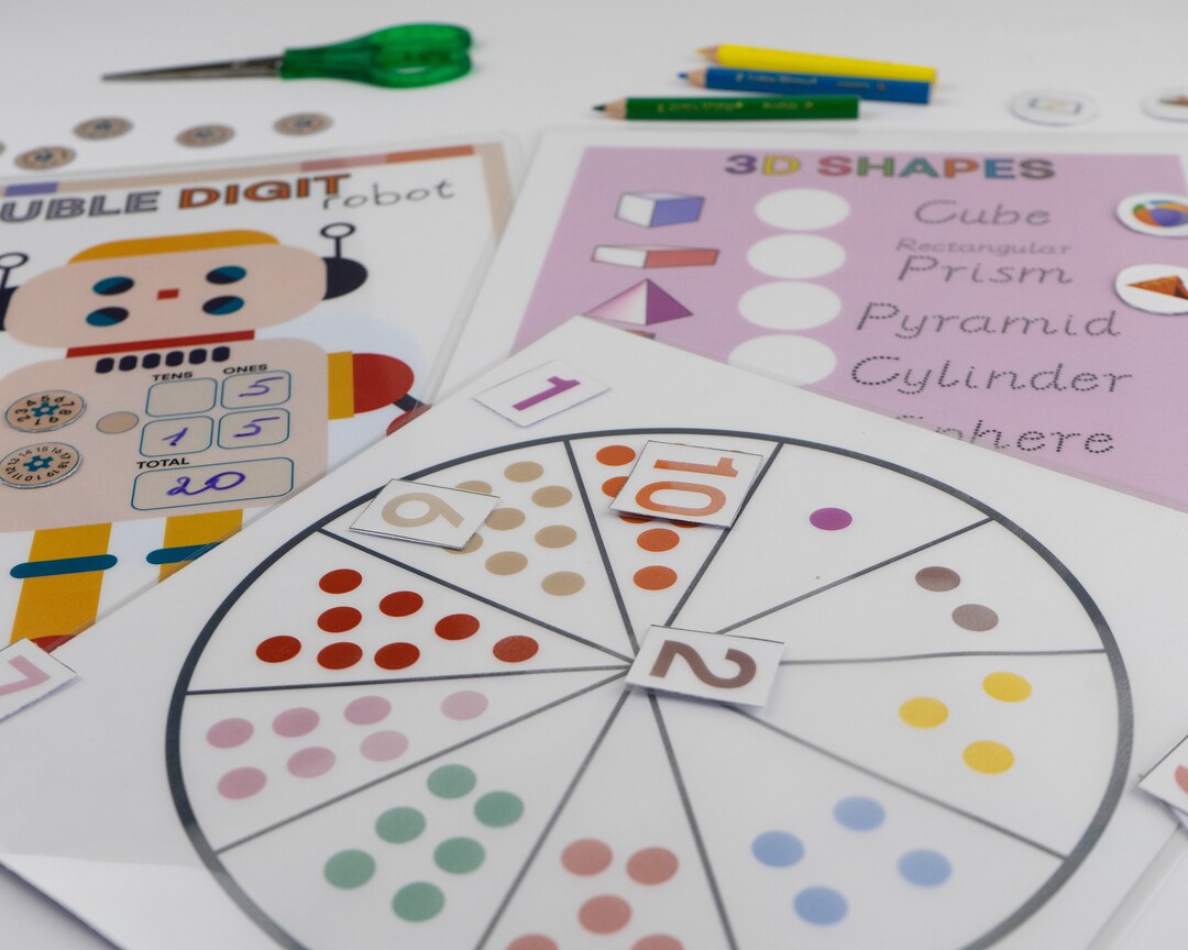 Educational Digital Kit - 3D Shapes Match, Days of the Week, Beginning ...