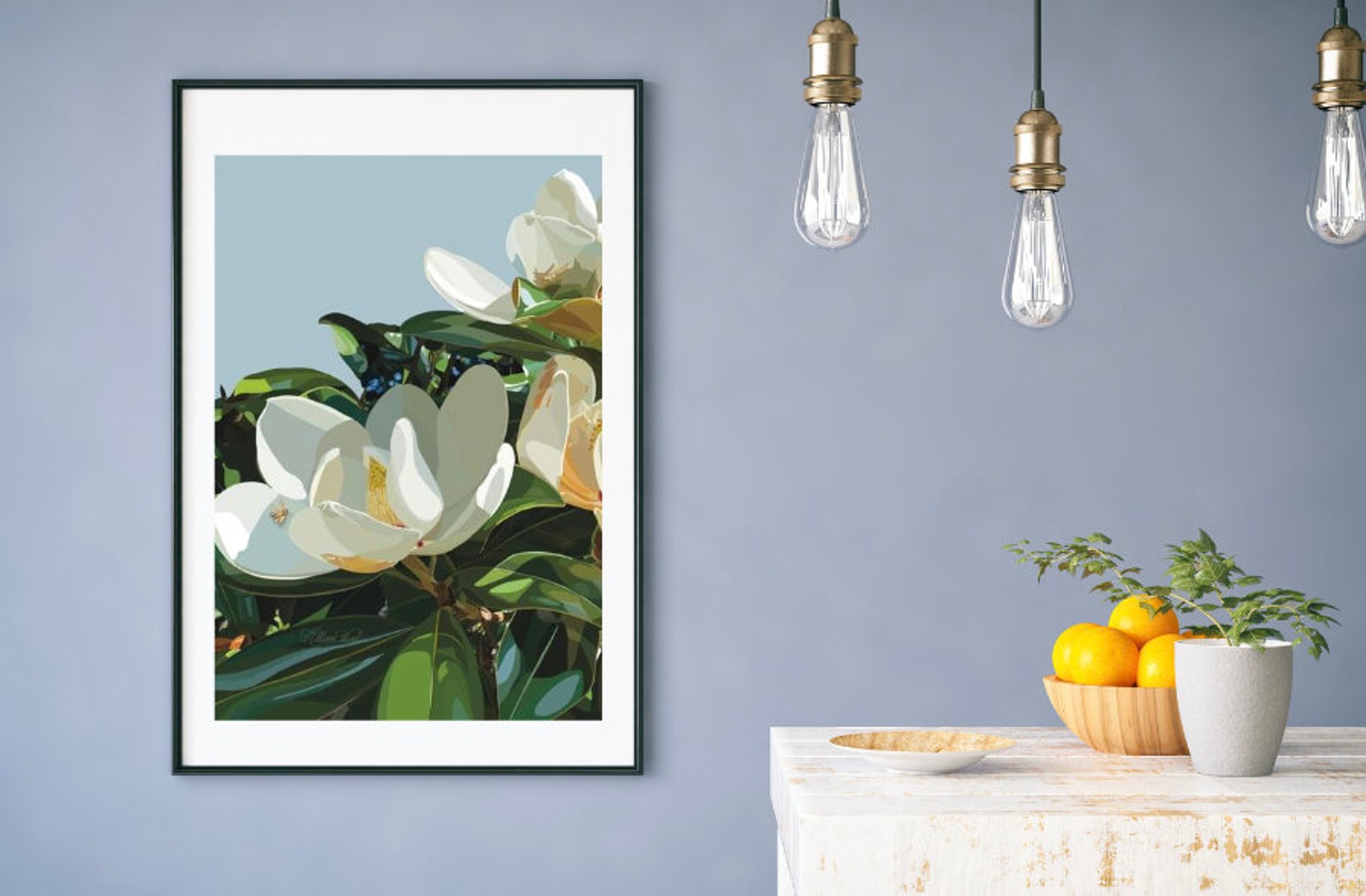 Magnolia With Bee Print | Magnolia Poster | Magnolia Fine Art ...
