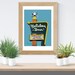 Holiday Inn Print Atlanta Art Neon Sign Wall Decor Vintage Sign Poster ...