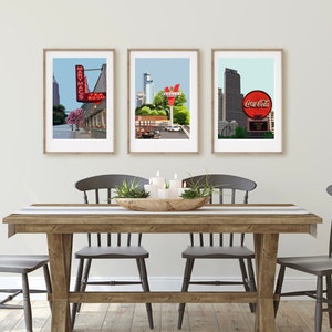 Atlanta GA Painting | the Varsity Art Print | Atlanta Wall Decor ...