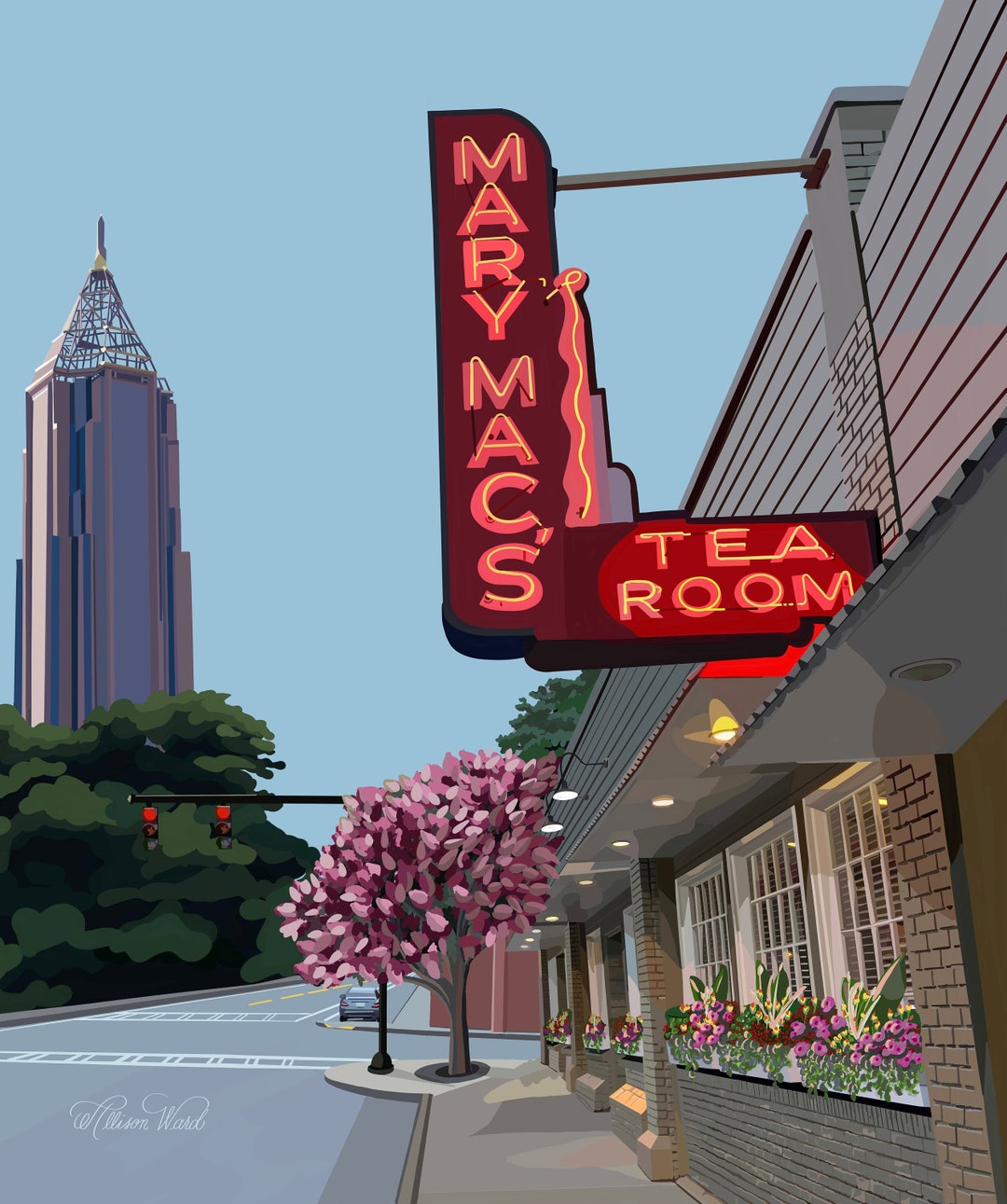 Mary Mac's Tea Room Print | Mary Mac's Restaurant | Atlanta Artwork ...