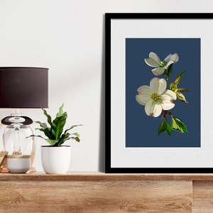 Southern Dogwood Print | Dogwood Flower Painting | Dogwood Artwork ...