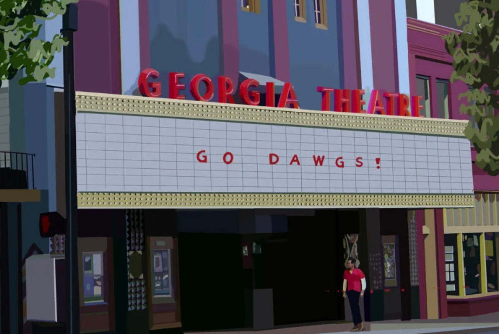 The Georgia Theater Print | Athens Music Venue Artwork | GA Theater ...