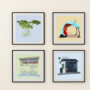 Athens Georgia Wall Art | Athens Bus Stops Print | Athens Decor - Etsy
