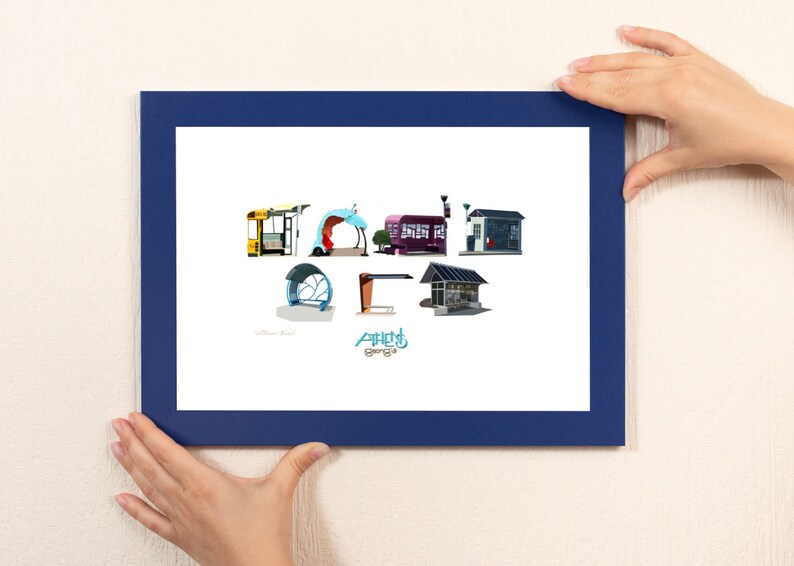 Athens Georgia Wall Art Athens Bus Stops Print Athens - Etsy