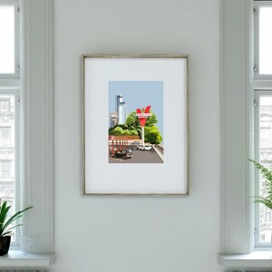Atlanta GA Painting | the Varsity Art Print | Atlanta Wall Decor ...