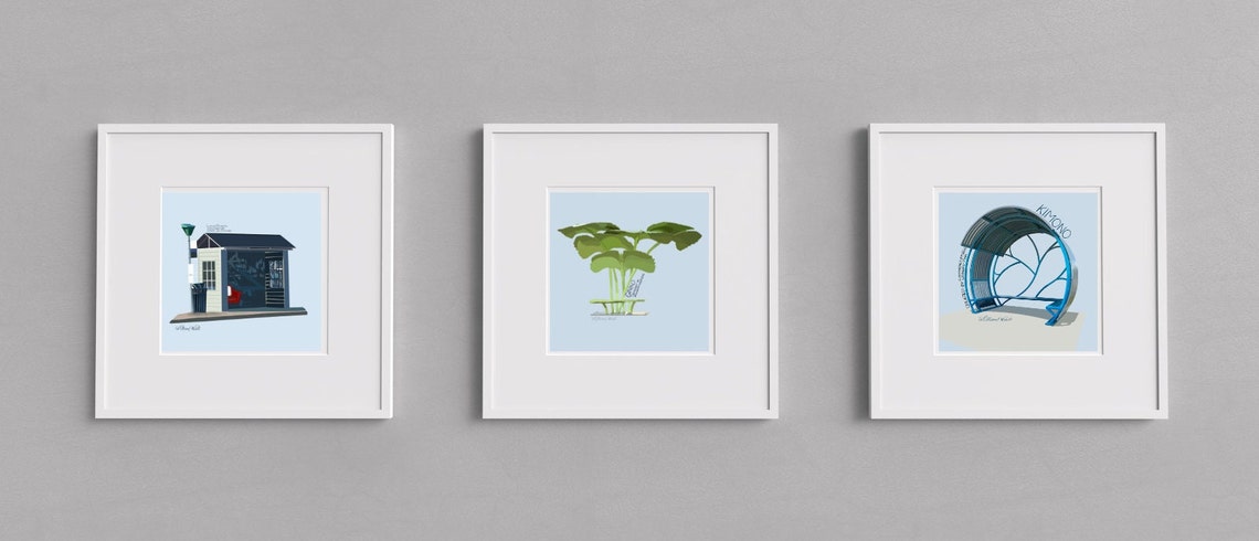 Athens Georgia Wall Art | Athens Bus Stops Print | Athens Decor - Etsy