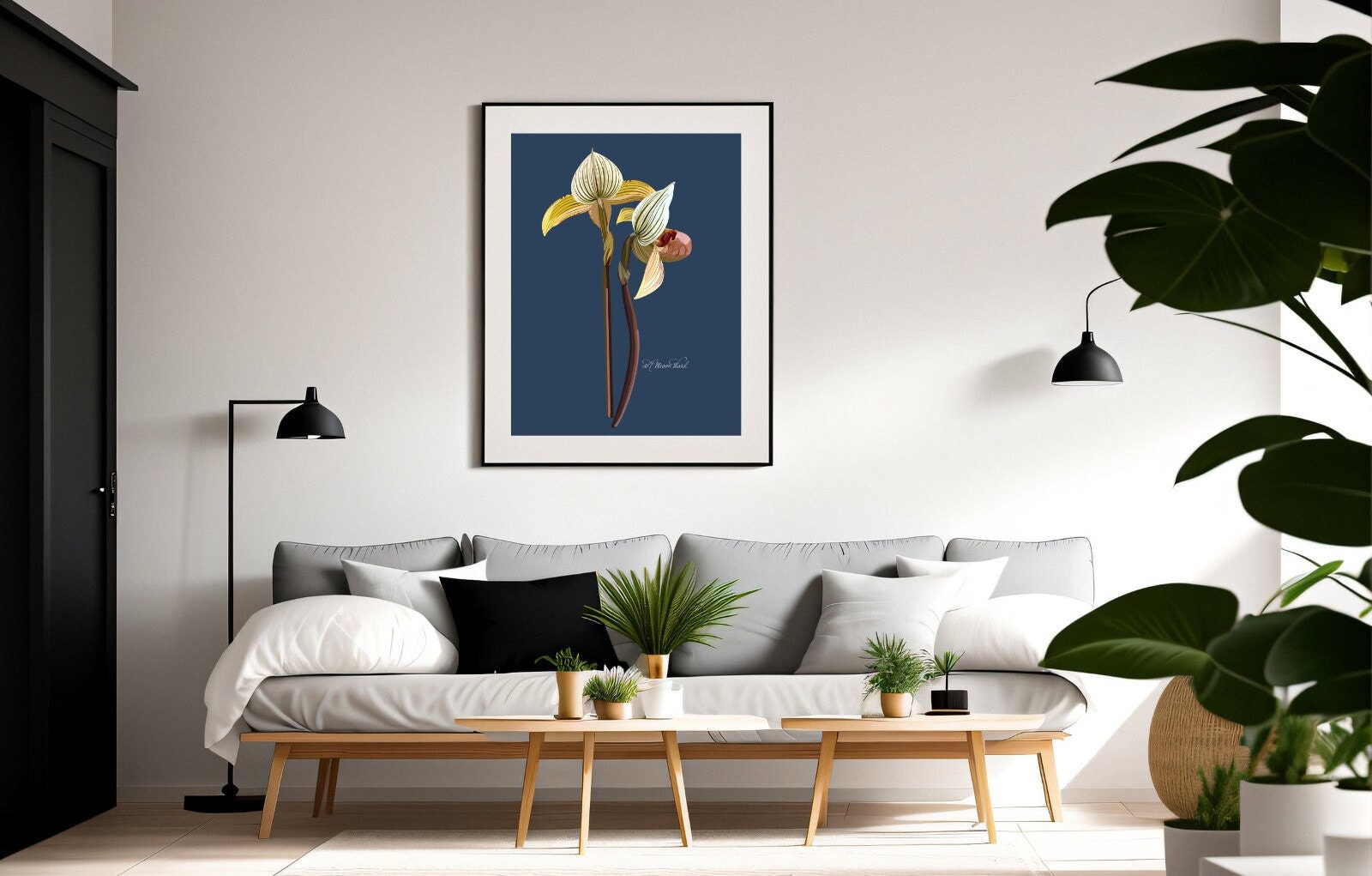 Lady Slipper Painting | Lady Slipper Artwork | Botanical Print - Etsy