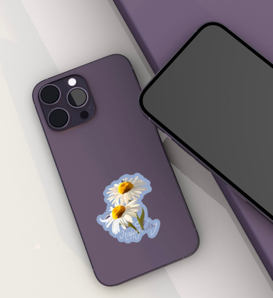 Daisy Flower Sticker Daisy Sticker Flower Sticker Durable Sticker - Etsy