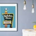 Holiday Inn Print | Atlanta Art | Neon Sign Wall Decor | Vintage Sign ...