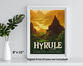Hyrule Travel Poster - Etsy