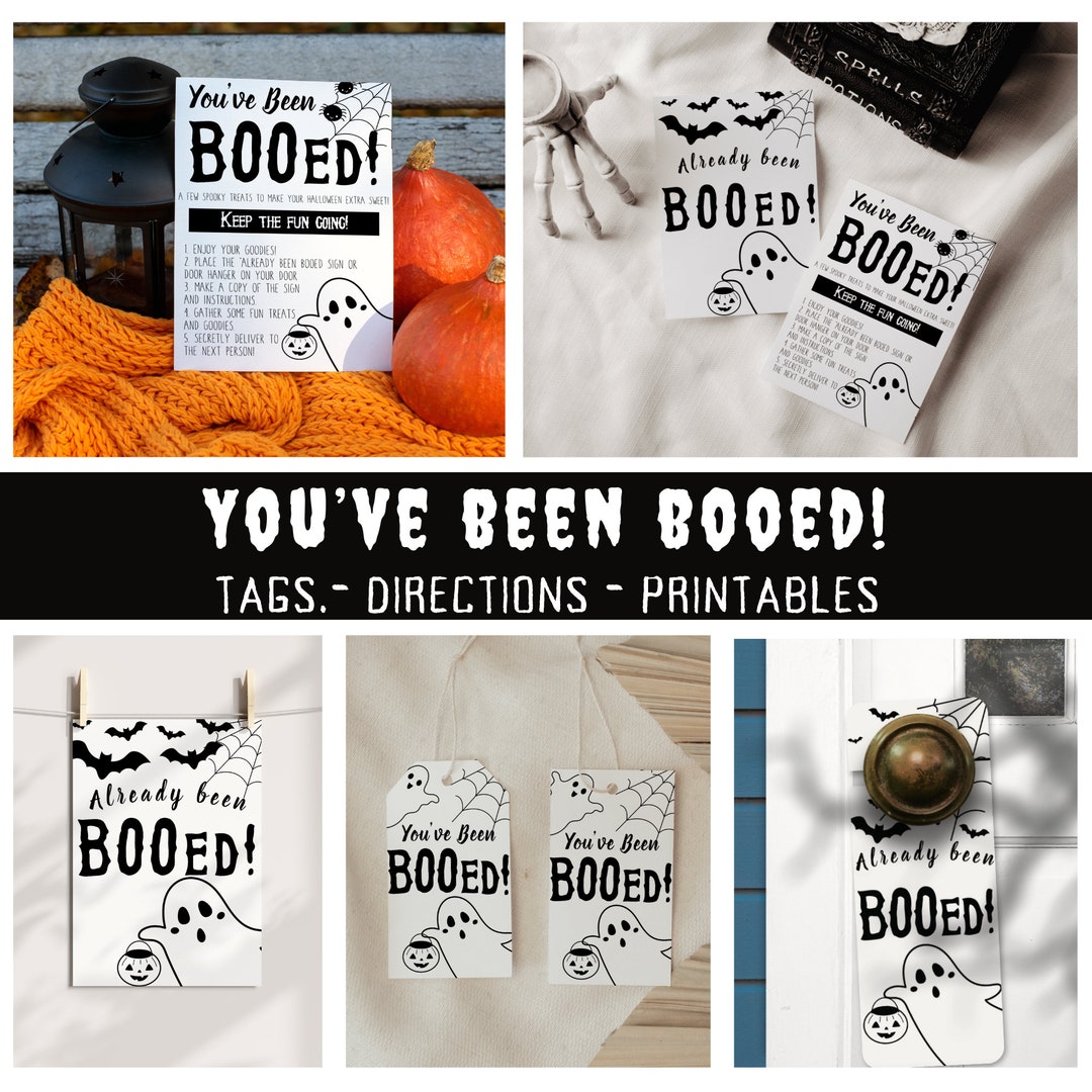 You've Been Booed Halloween Kit: Editable Printable (digital Download ...