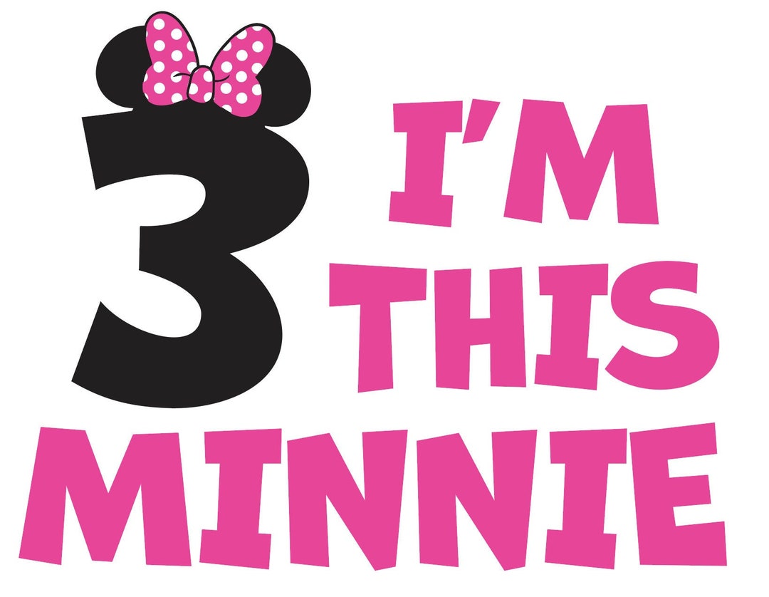 I'm This Minnie SVG-PNG-JPEG - Etsy