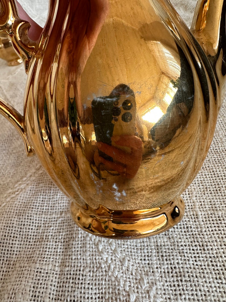 Vintage Gold Tea Set With Eagle Logo - Etsy