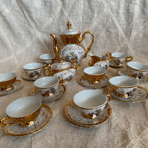 Italian Gold Tea Set - Etsy