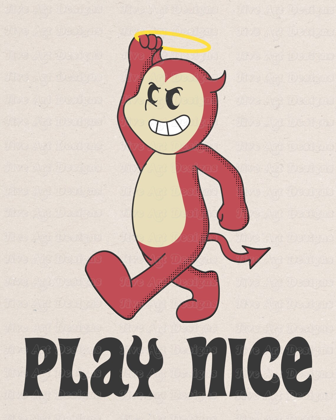 Play Nice Png Retro Cartoon Png Positive Quote Png Motivational Quote ...