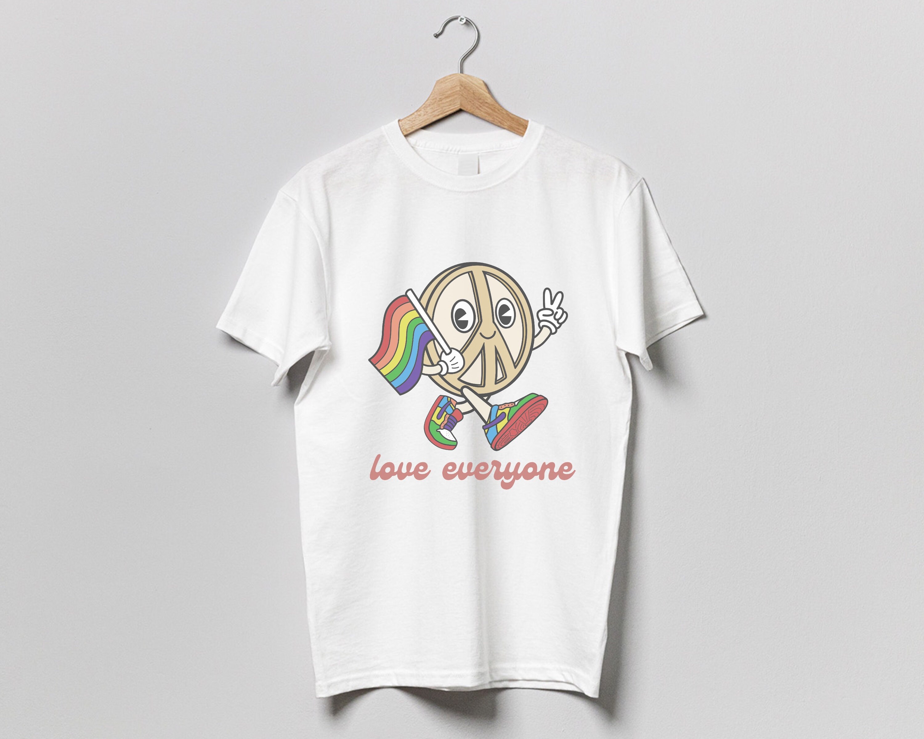 Love Everyone Png Pride Png Retro Cartoon Png Gay Pride Png Pride Month ...