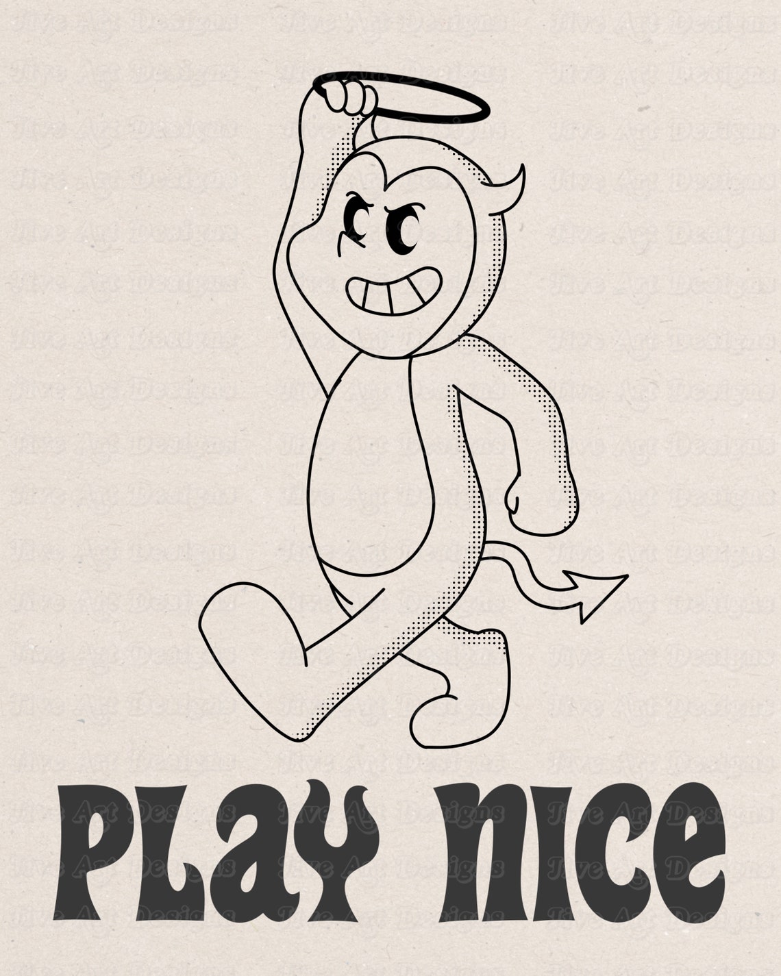 Play Nice Png Retro Cartoon Png Positive Quote Png Motivational Quote ...