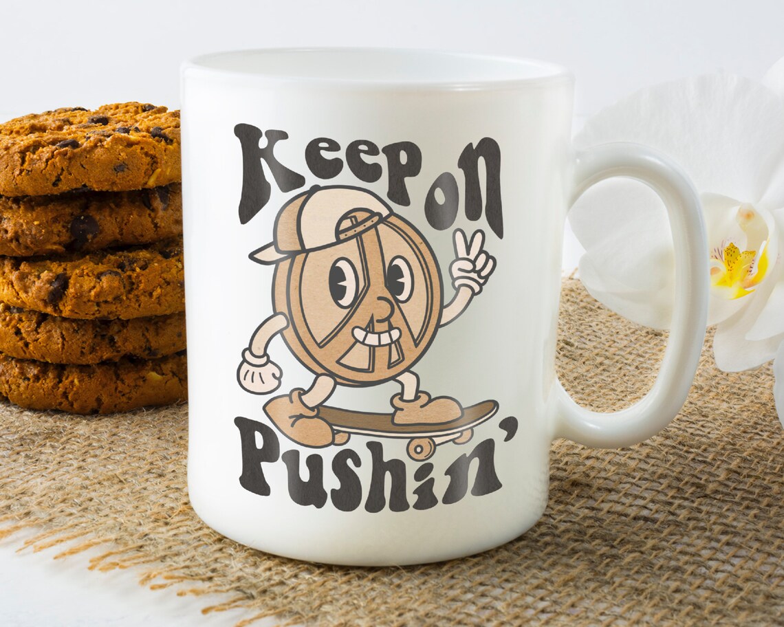 Keep on Pushing Png Peace Png Retro Cartoon Png Good Vibes Png Positive ...