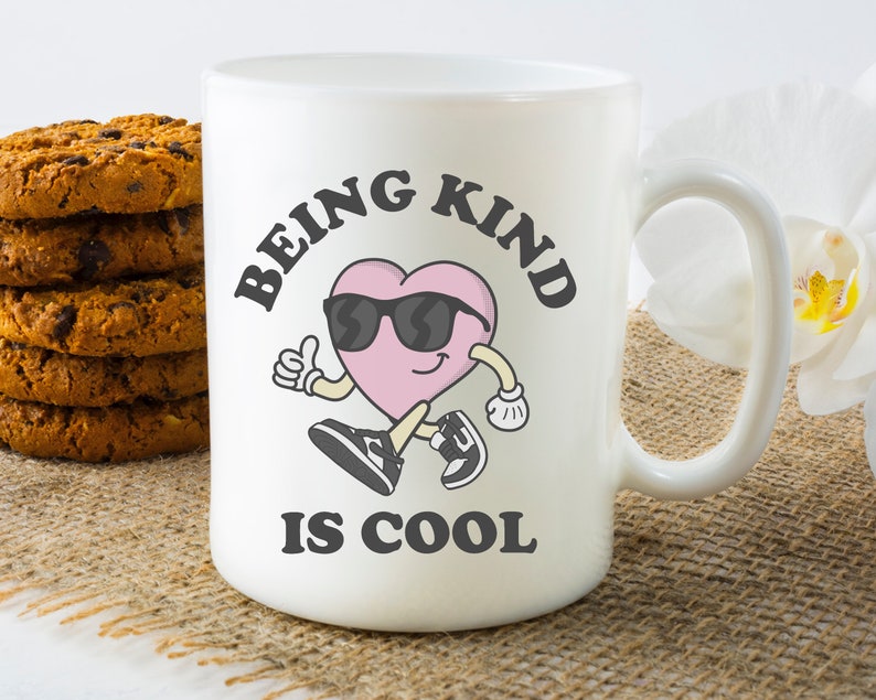 Being Kind is Cool Png Retro Cartoon Png Positive Quote Png ...