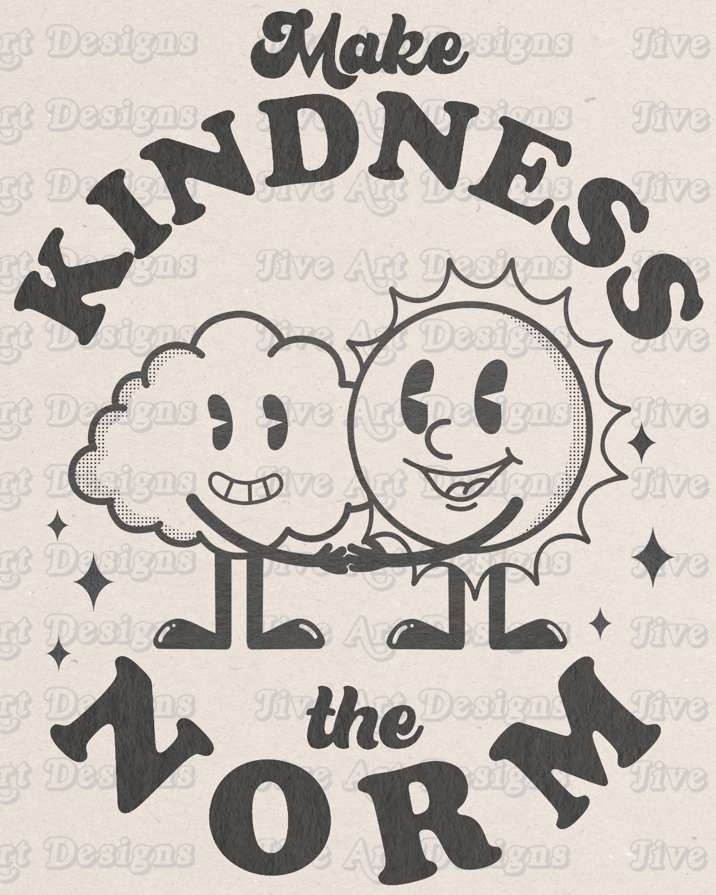 Kindness Png Peace Png Retro Cartoon Png Good Vibes Png Positive Quotes ...