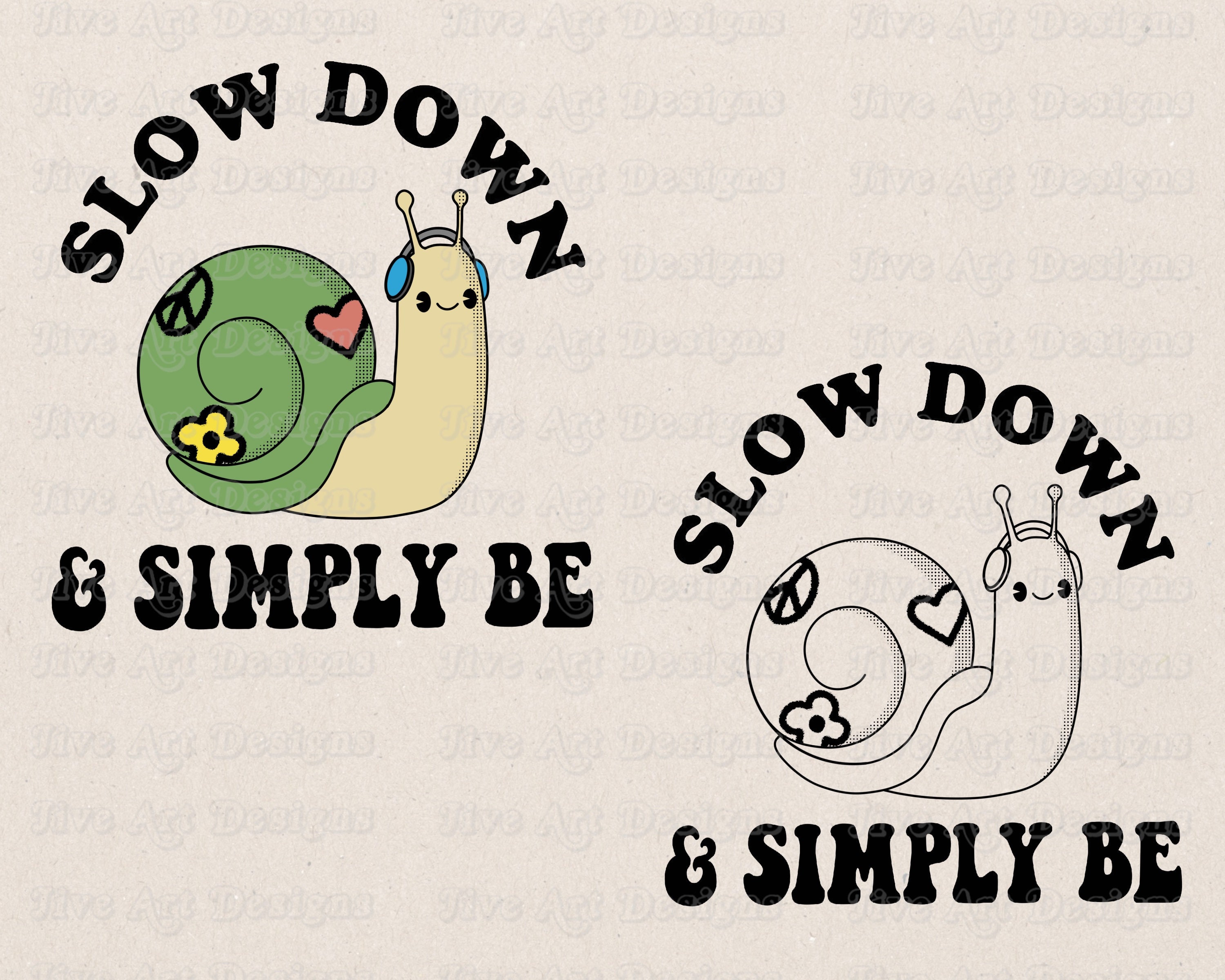 Slow Down and Simply Be Png Snail Png Sublimation, Positive Quote Png ...