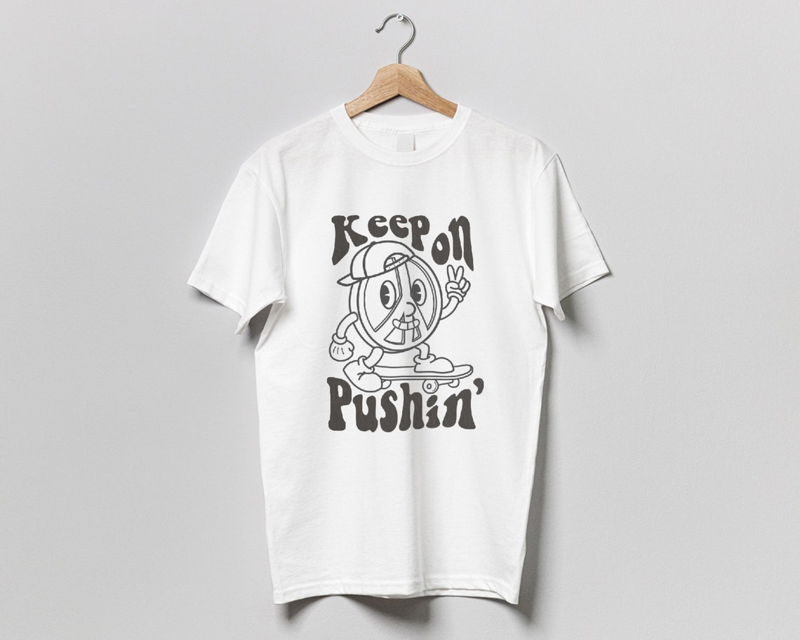 Keep on Pushing Png Peace Png Retro Cartoon Png Good Vibes Png Positive ...