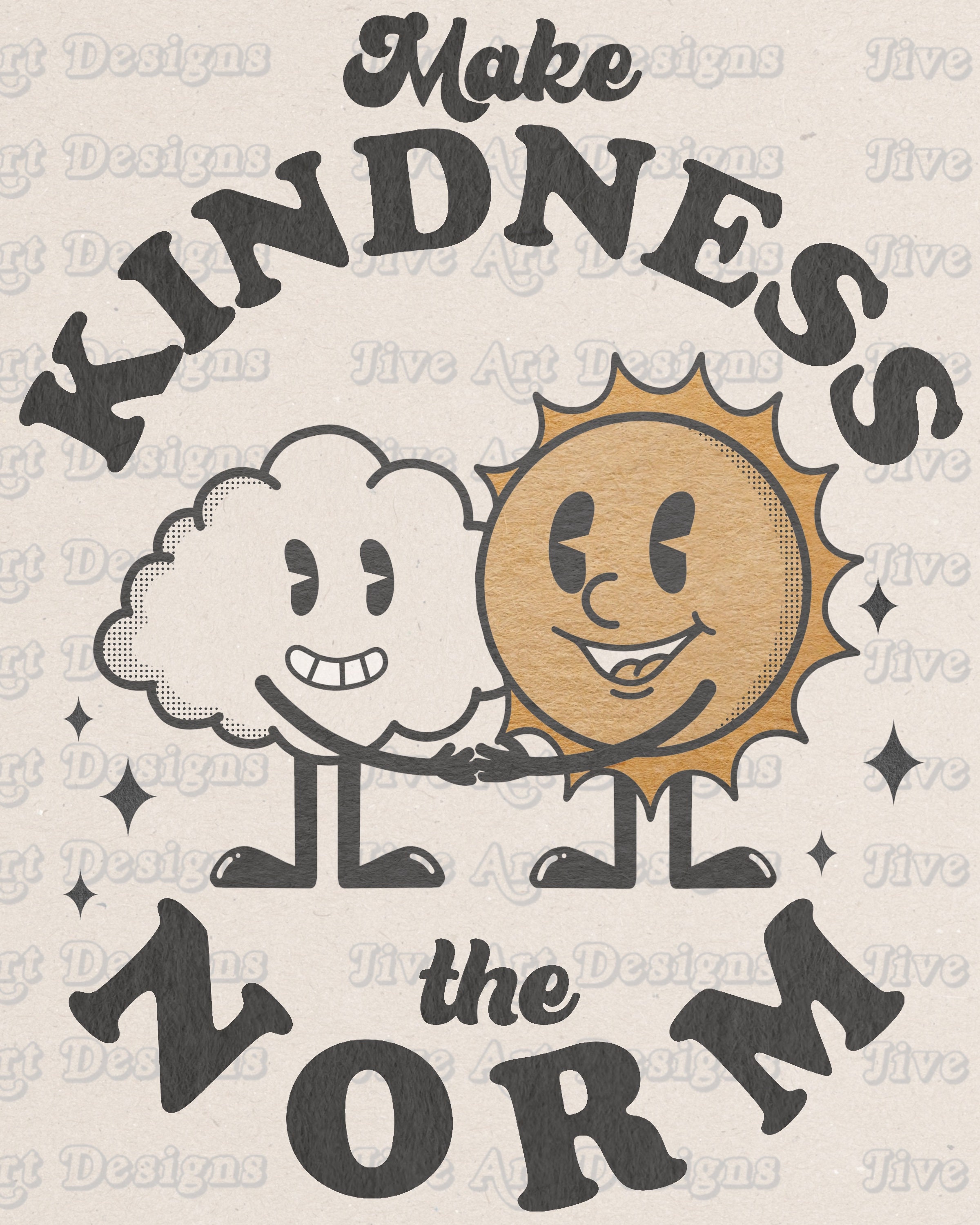Kindness Png Peace Png Retro Cartoon Png Good Vibes Png Positive Quotes ...