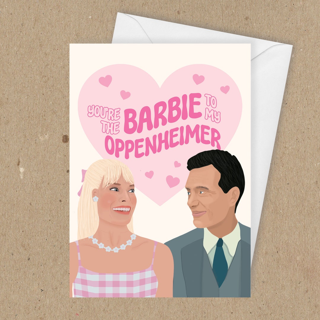 Barbenheimer Birthday Card Oppenheimer Barbie Movie - Etsy