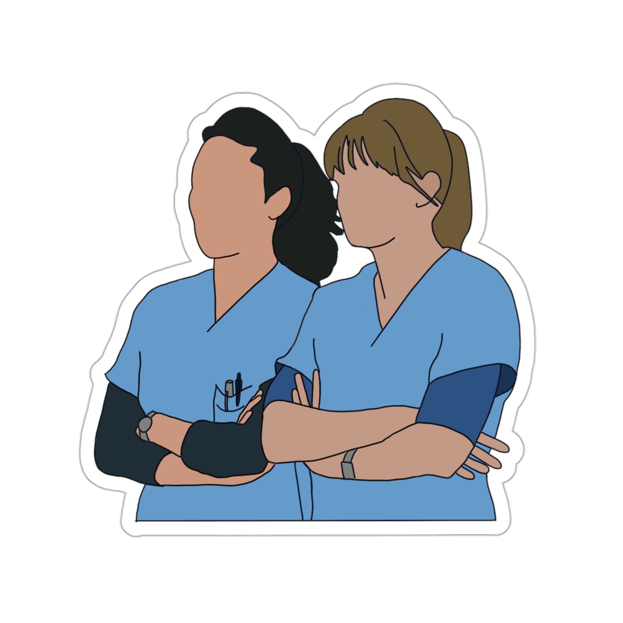 Greys Anatomy Sticker, Meredith Grey Sticker, Christina Yang Sticker ...