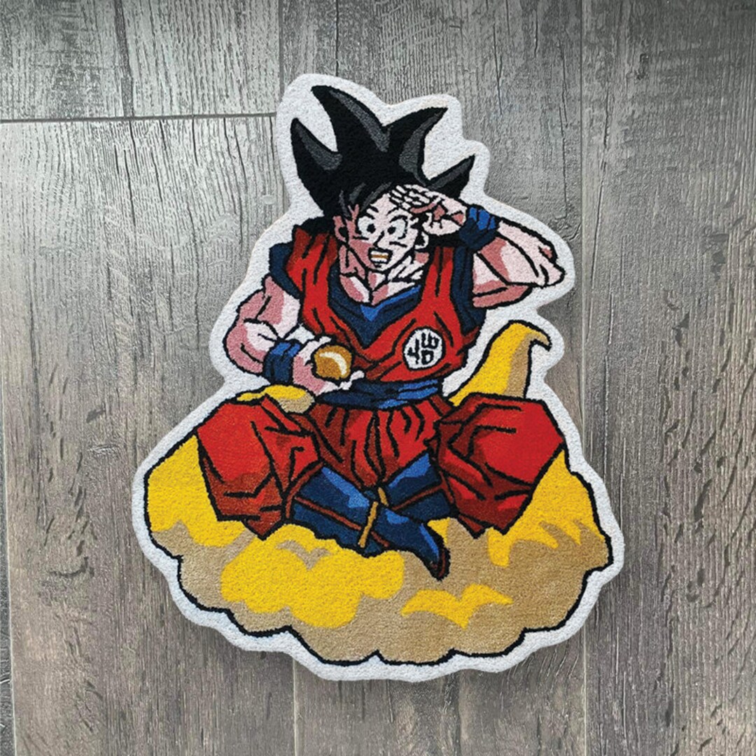 Goku Rug HAND TUFTED RUG Anime Rug Dragon Ball Z Rug - Etsy