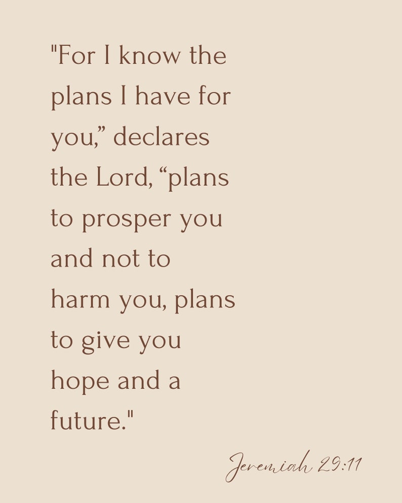 Bible Verse Wall Art Printable Poster - Etsy