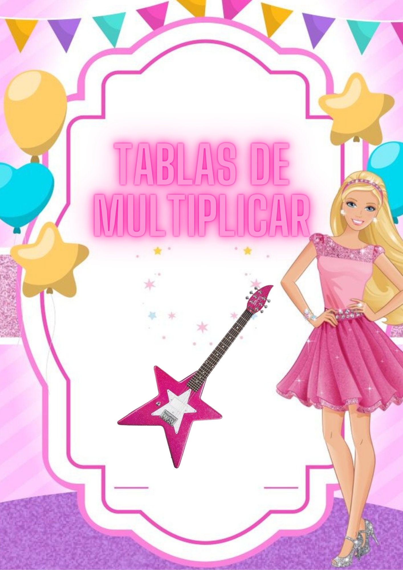 Printable Barbie Multiplication Table Gift - Etsy