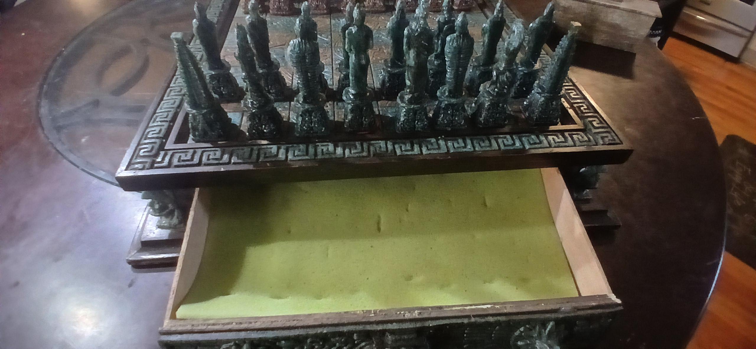 Vintage Aztec Chess Set - Etsy