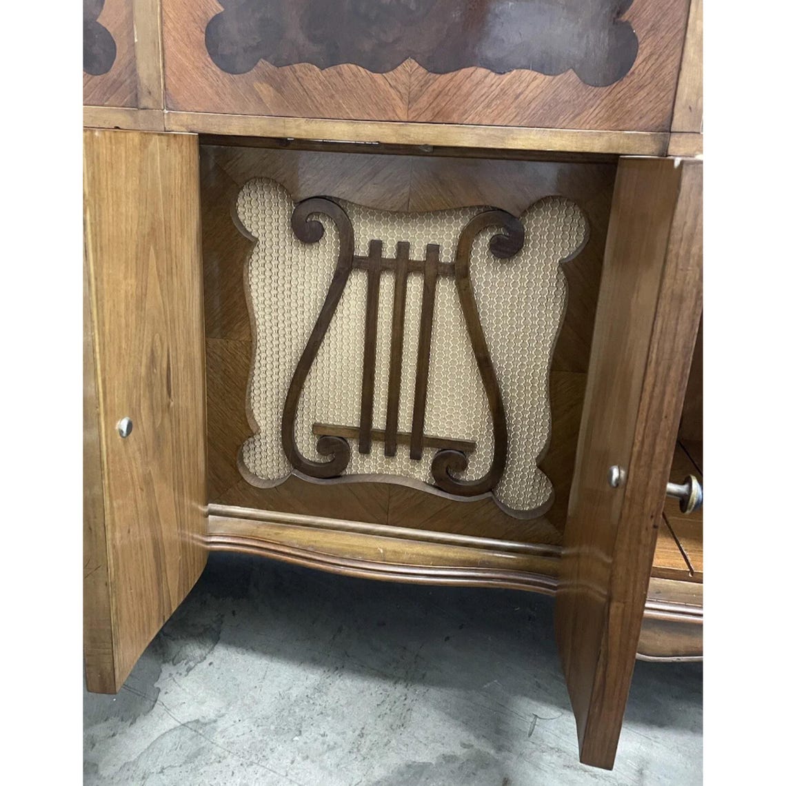 Vintage 1940s Art Deco Antique Wood Stereo Cabinet Bar Project - Etsy