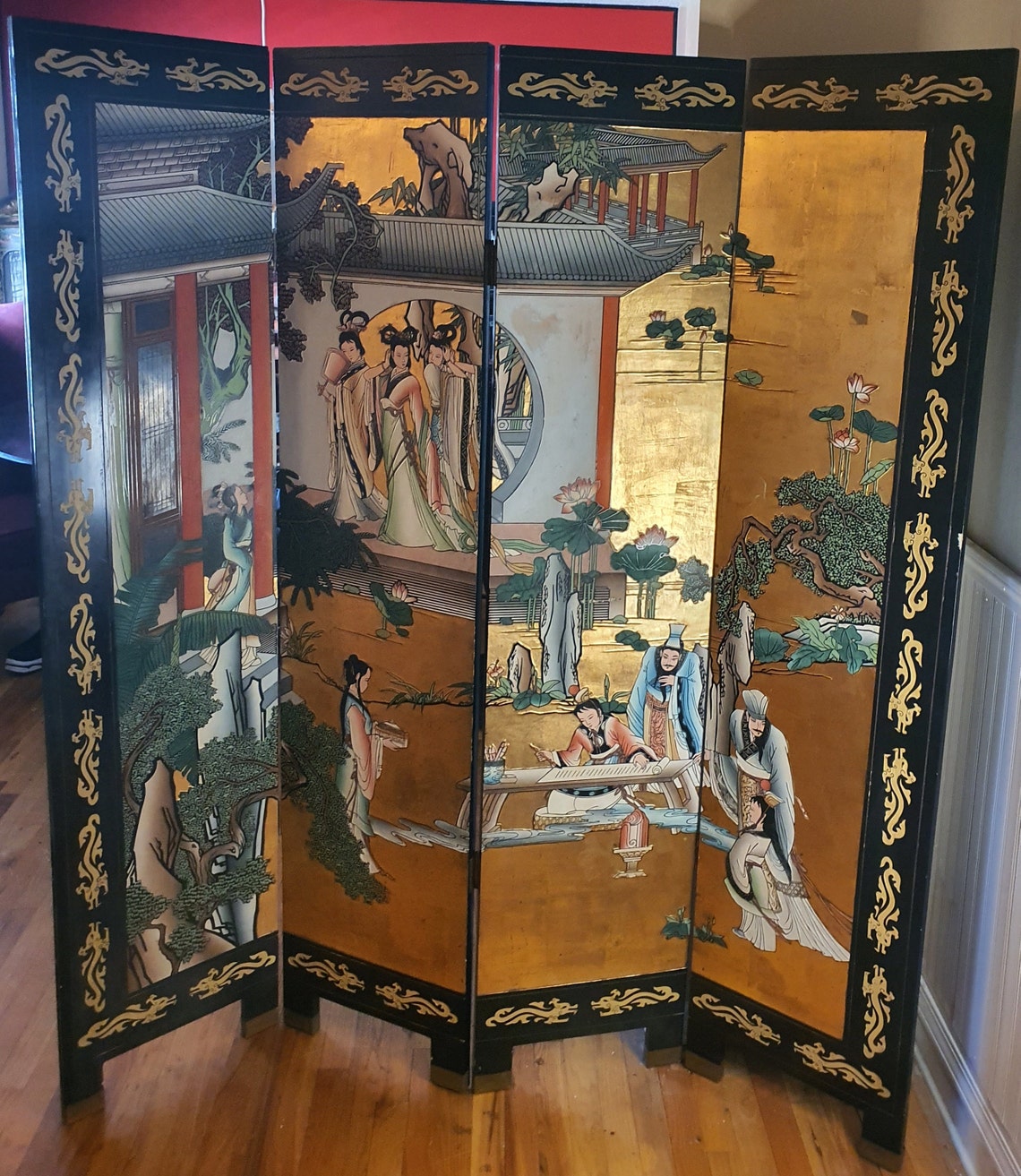 Vintage Chinese/asian Room Divider - Etsy