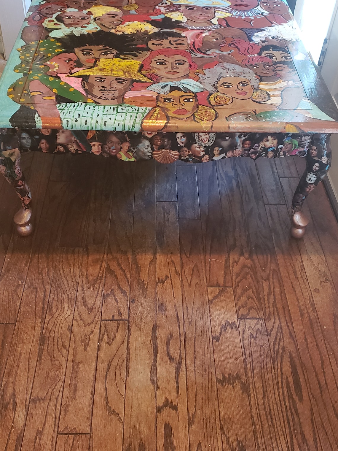 Custom Painted African American Art Coffee Table - Etsy