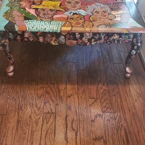 Custom Painted African American Art Coffee Table - Etsy