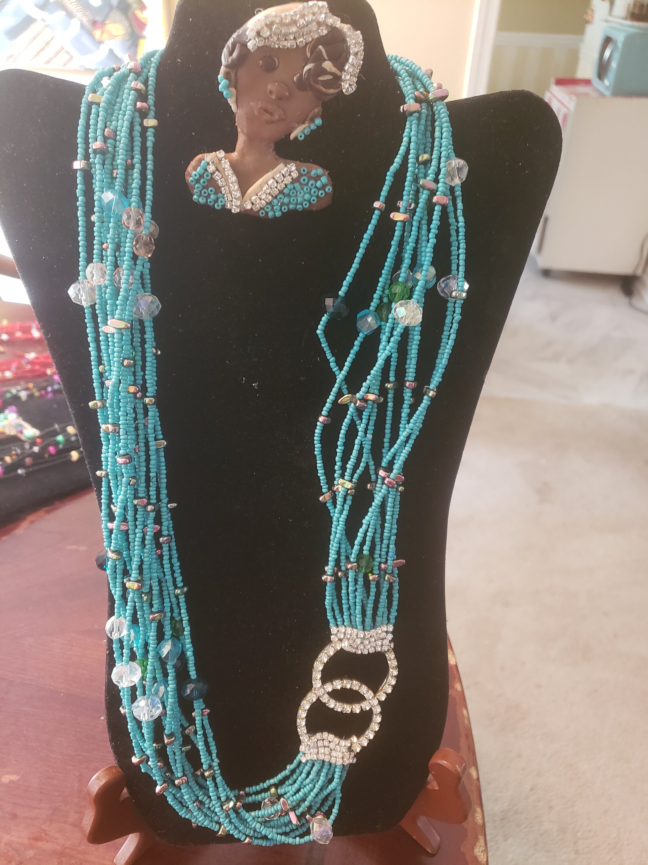 Hand Made Necklace & Brochure Set (one of Akind ) - Etsy