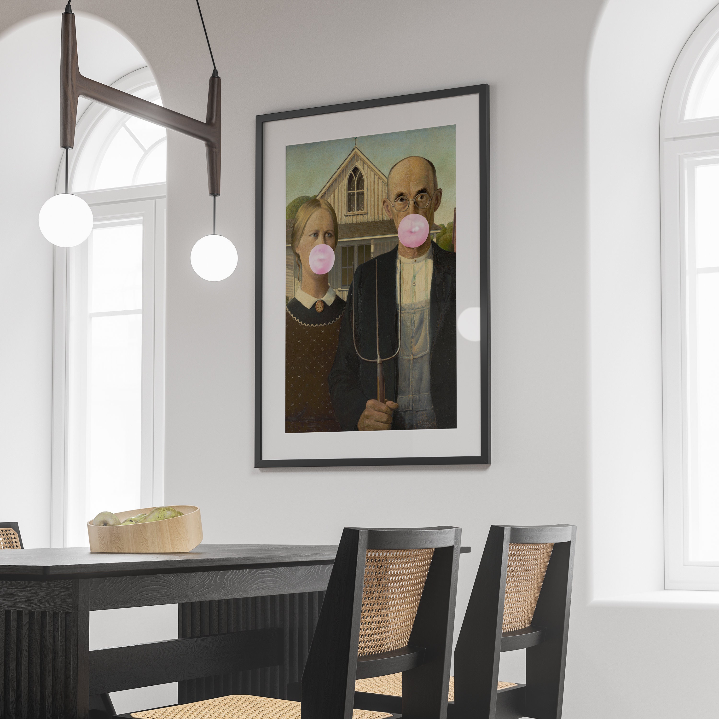 American Gothic Altered Art | Digital Print | Printable Art | Vintage ...
