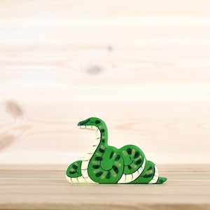 Handcrafted Wooden Snake Toy: Eco-friendly Flexible Play - Etsy