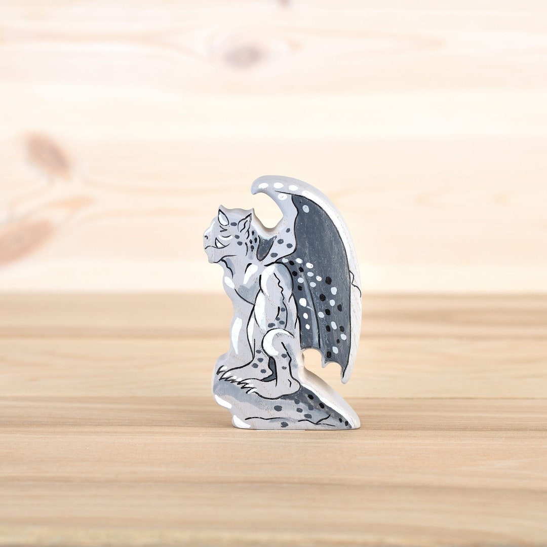 Wooden Harpy Figurine Gargoyle Figurine Wooden Fairy Creatures - Etsy