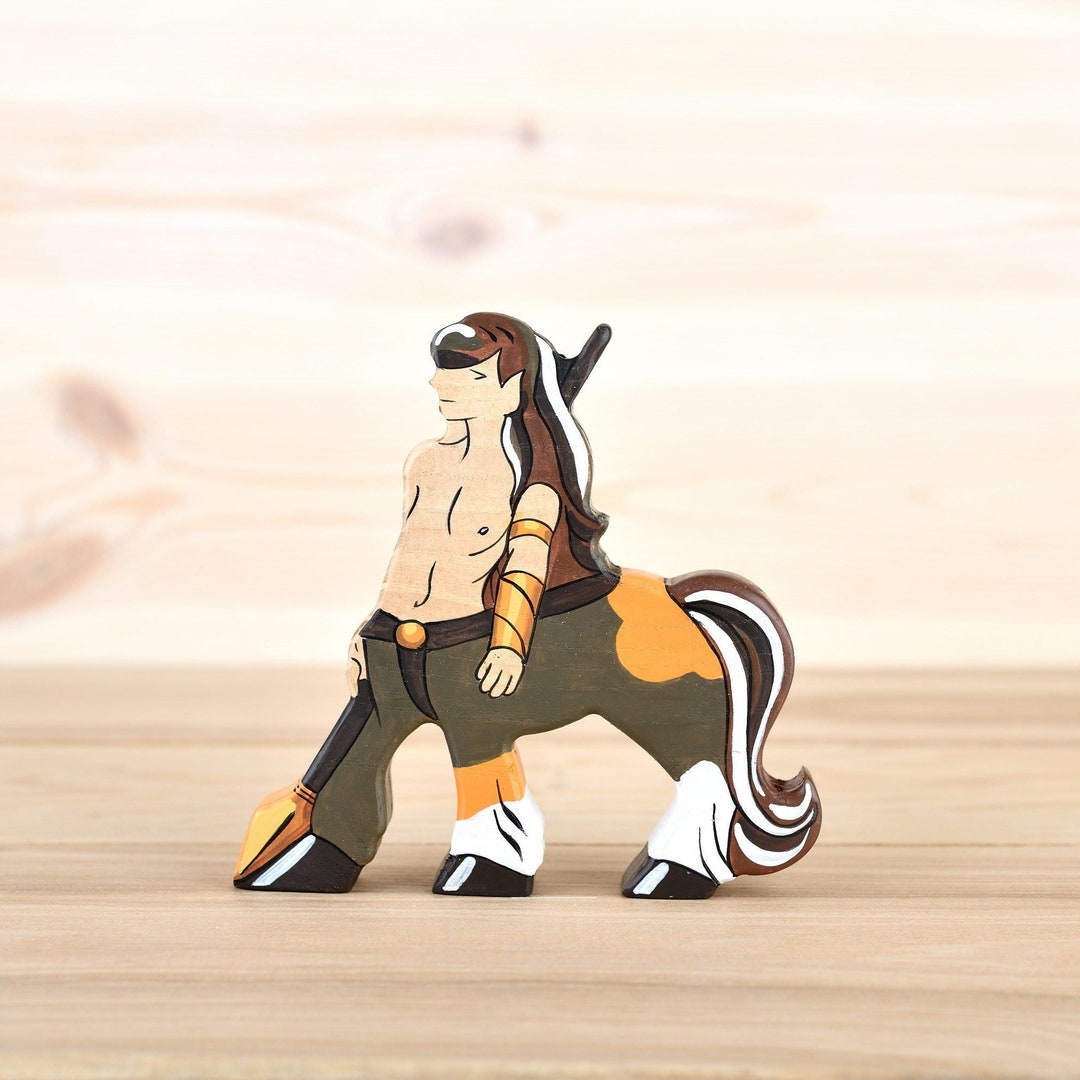 Wooden Centaur Figurine Greek Mythology Realistic Fairy Figurines - Etsy