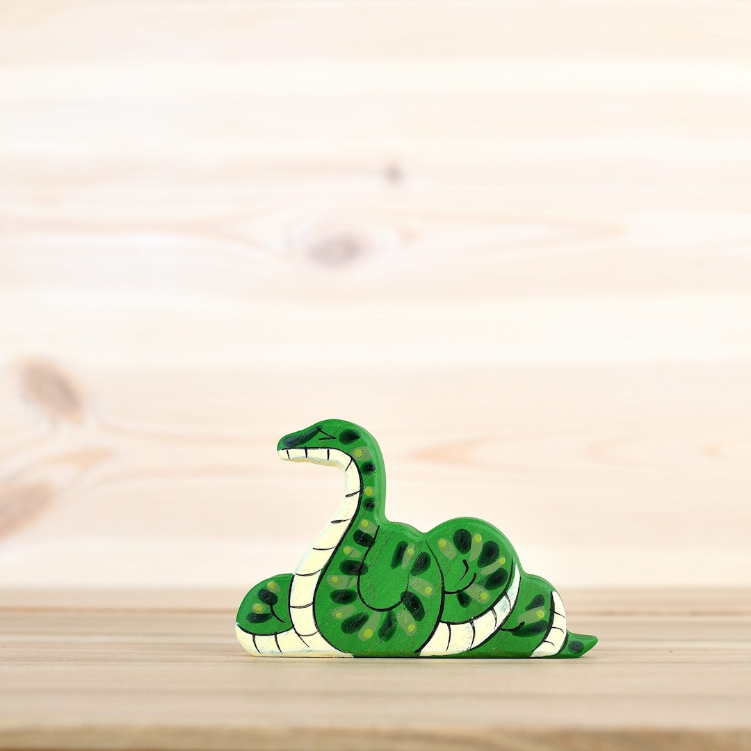 Handcrafted Wooden Snake Toy: Eco-friendly Flexible Play - Etsy