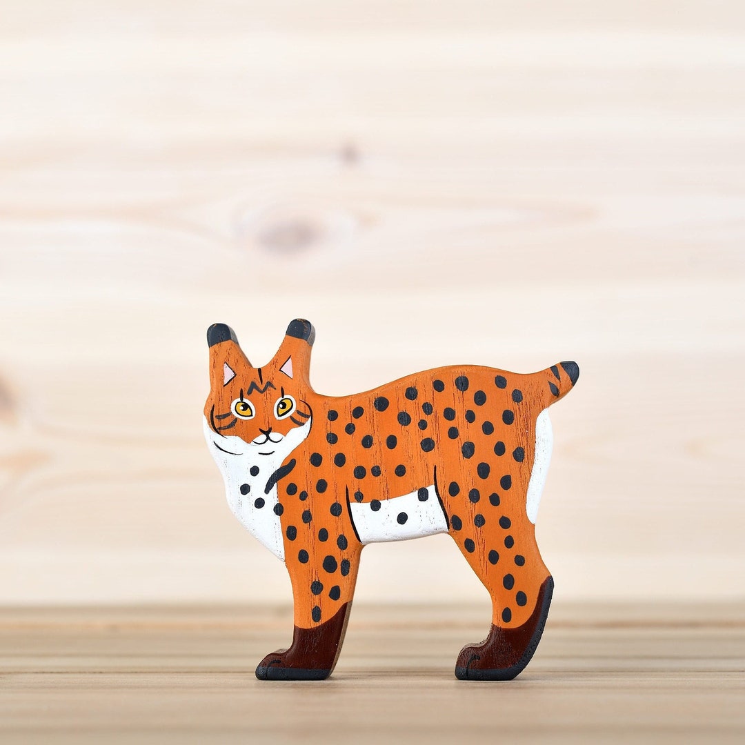 Handcrafted Wooden Lynx Toy – Engaging, Eco-friendly Fun for Kids - Etsy
