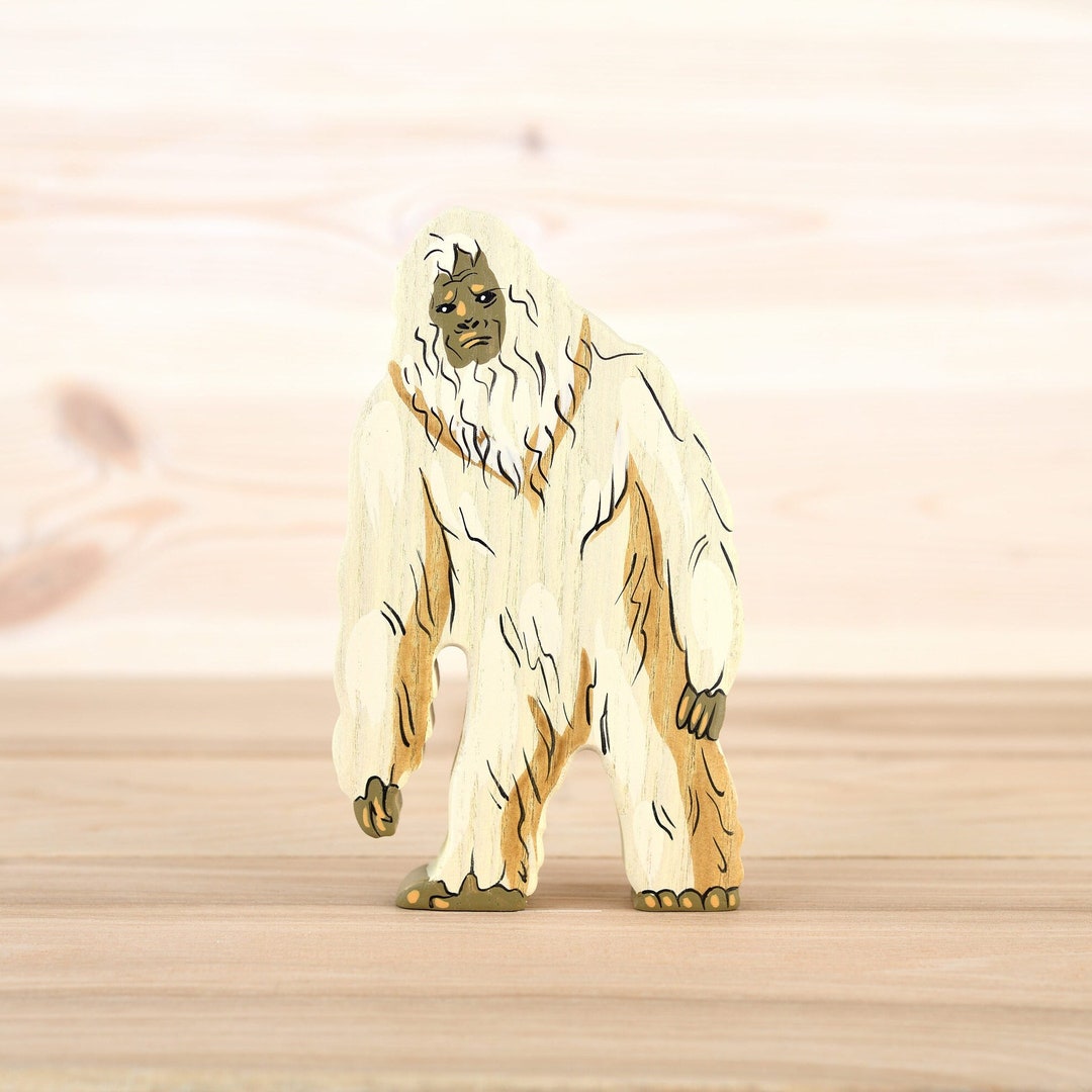 Wooden Yeti Toy Abominable Snowman Bigfoot Realistic Fairy Figurines - Etsy