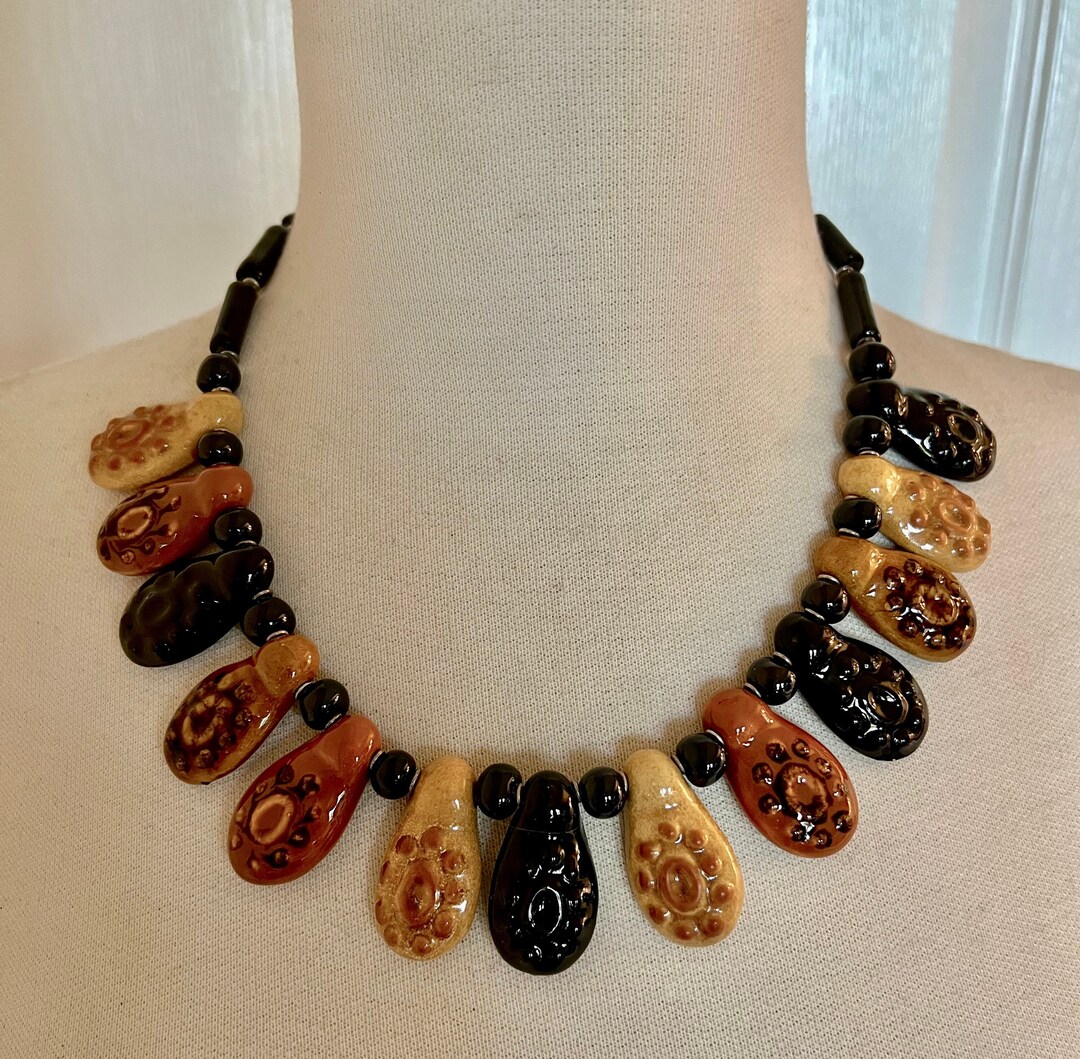 Kazuri Custom Handmade Wildlife Paw Print Necklace 18" - Etsy