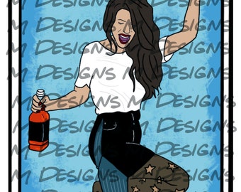 La Dama SVG La Borracha Svg Mexican Loteria SVG Cricut Ready, Loteria ...