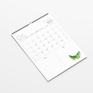 Cute Animal Design Printable 2024 Calendar Minimalist Monthly - Etsy
