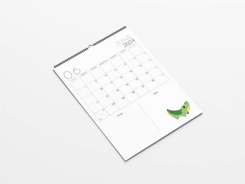 Cute Animal Design Printable 2024 Calendar Minimalist Monthly - Etsy